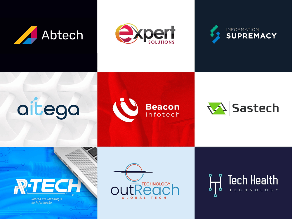 Minimalist Information Technology, IT logo , Digital Agency Logo, Tech ...