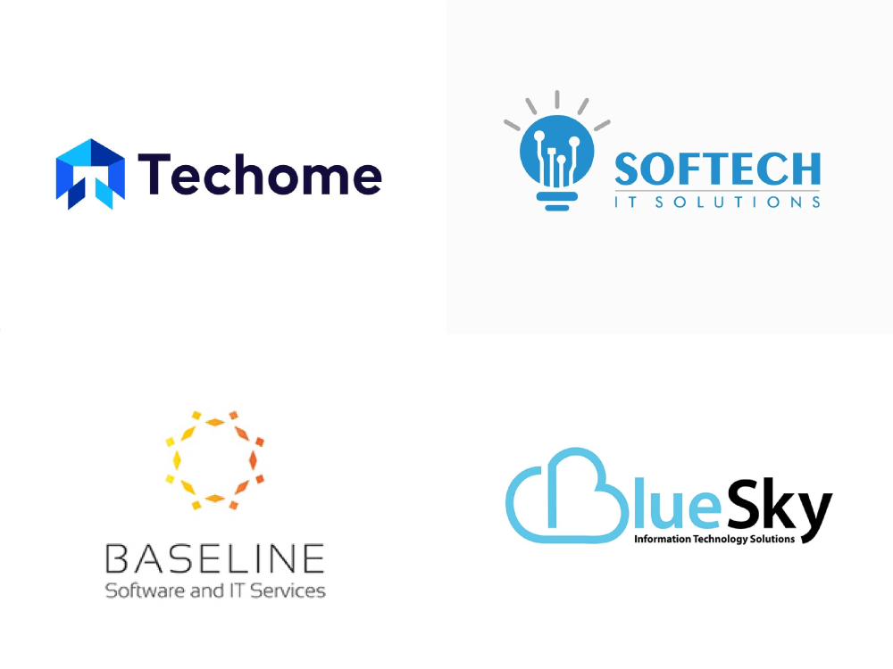 Minimalist Information Technology, IT logo , Digital Agency Logo, Tech ...