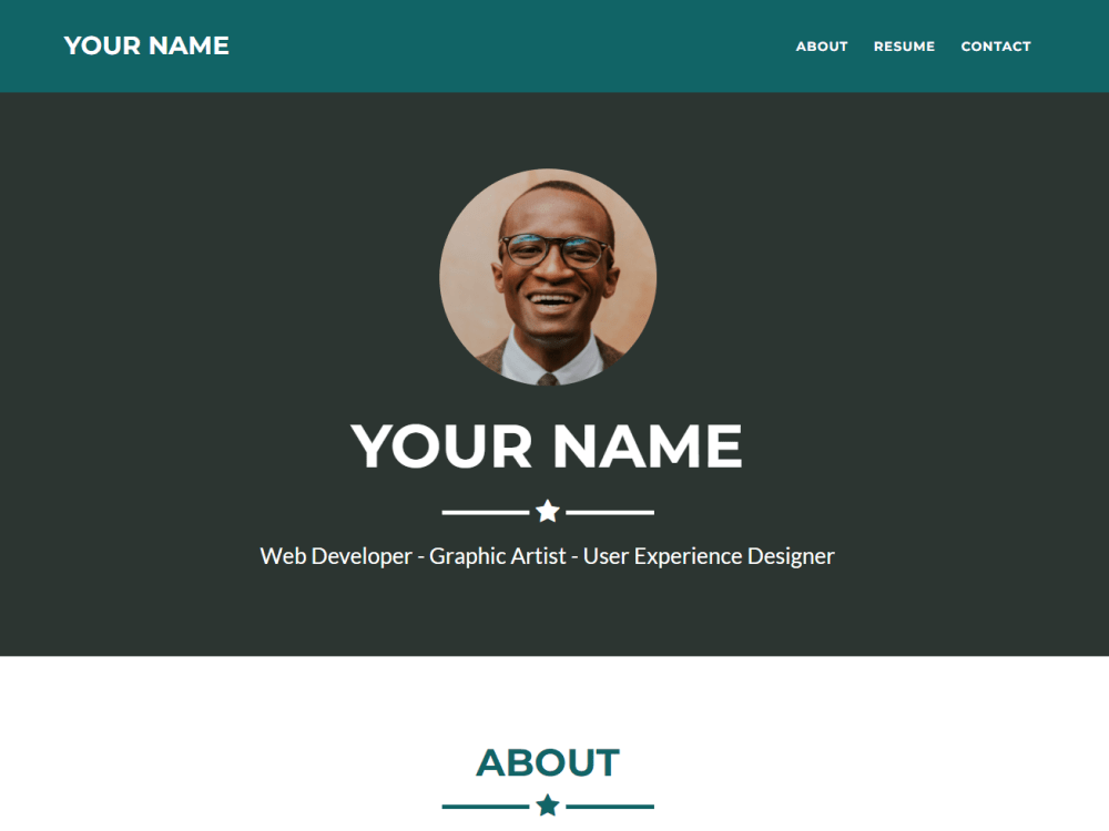 A custom resume/portfolio website | Upwork