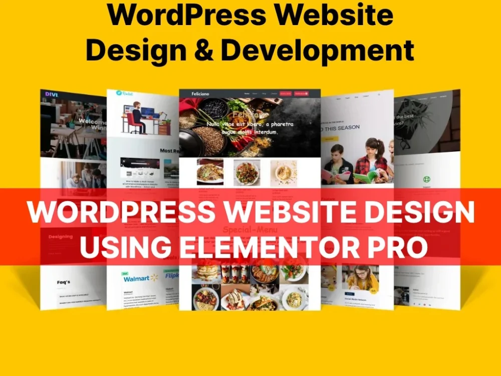 Wordpress responsive design website using elementor pro page builder | Upwork