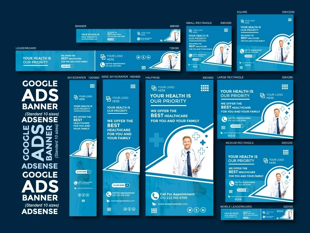 Professional google ads campaign banner design. | Upwork