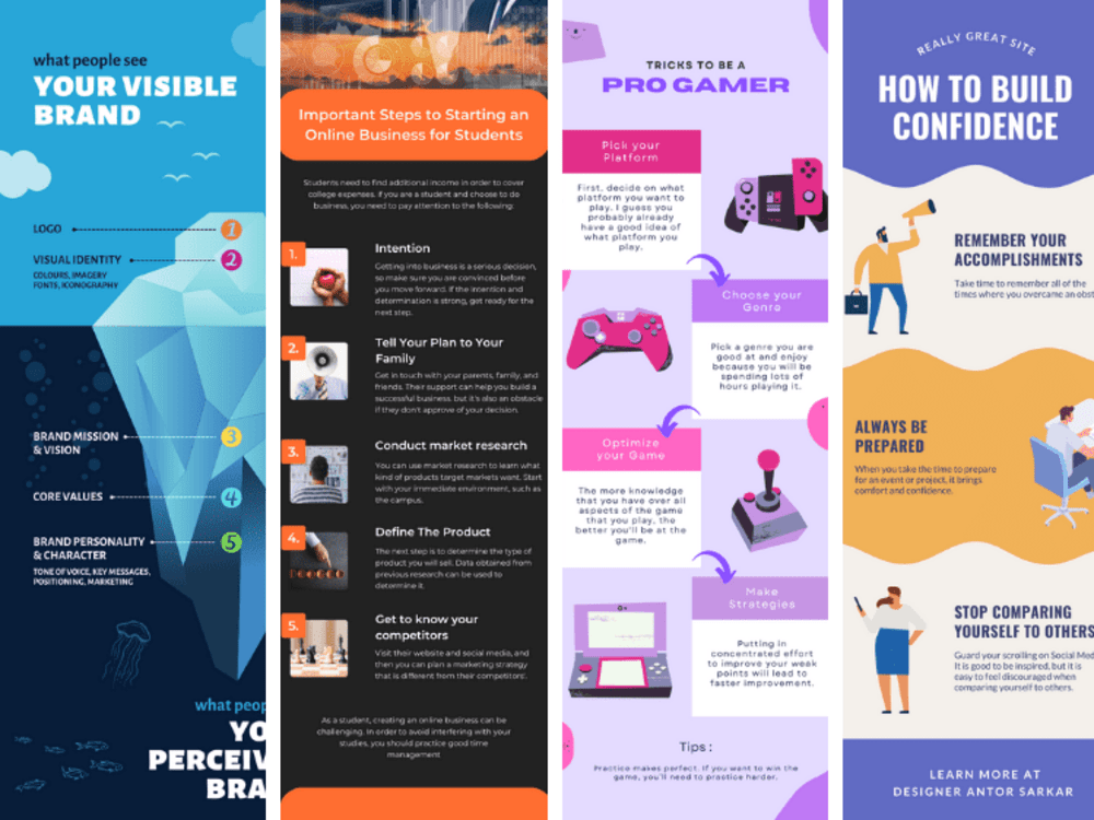 Amazing modern beautiful infographics within 24 Hours | Upwork