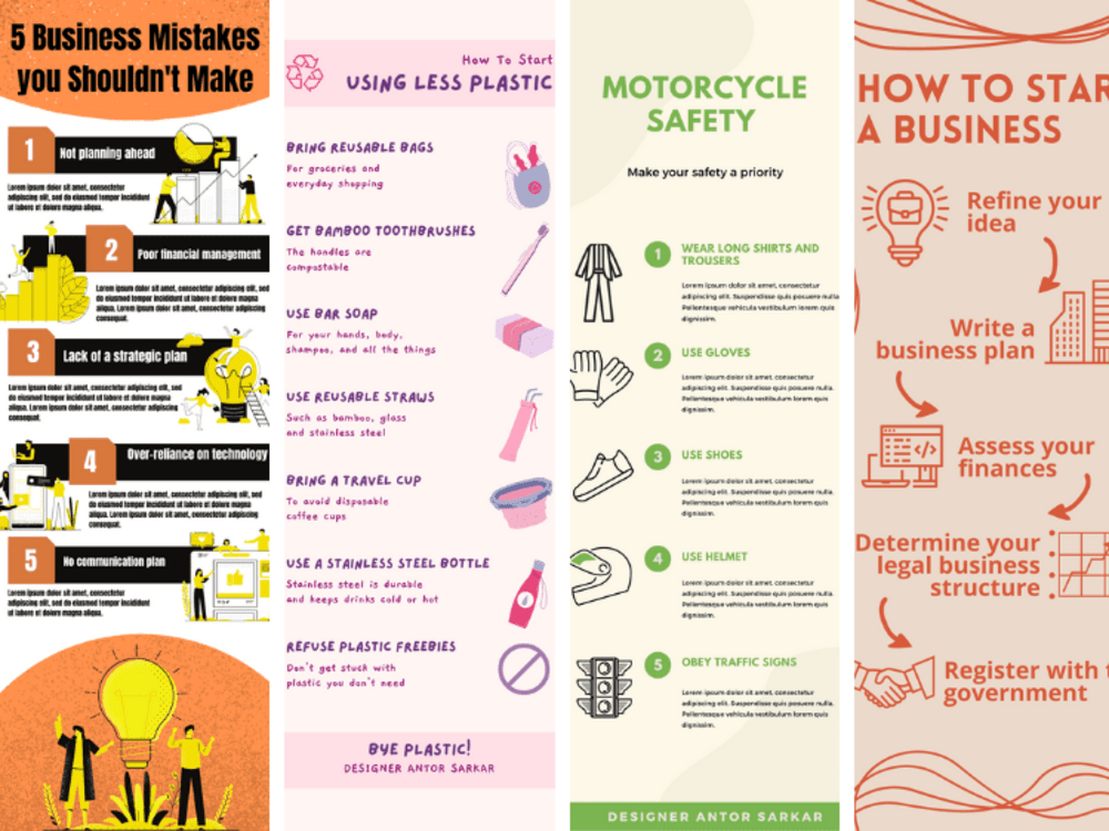 Amazing modern beautiful infographics within 24 Hours | Upwork