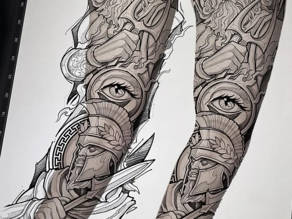 A digital custom tattoo design | Upwork