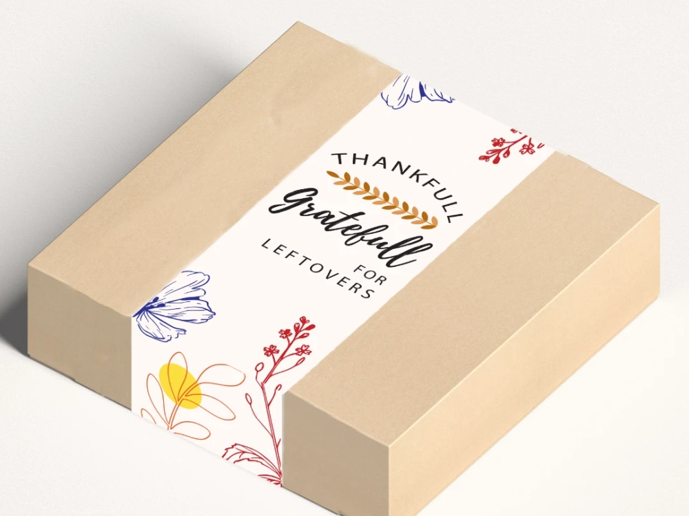 An elegant box package sleeves / labels | Upwork