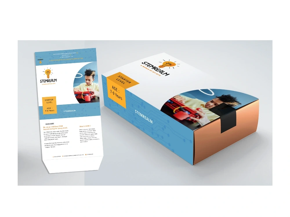 An elegant box package sleeves / labels | Upwork