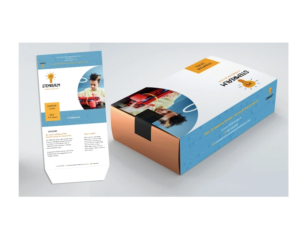 An elegant box package sleeves / labels | Upwork