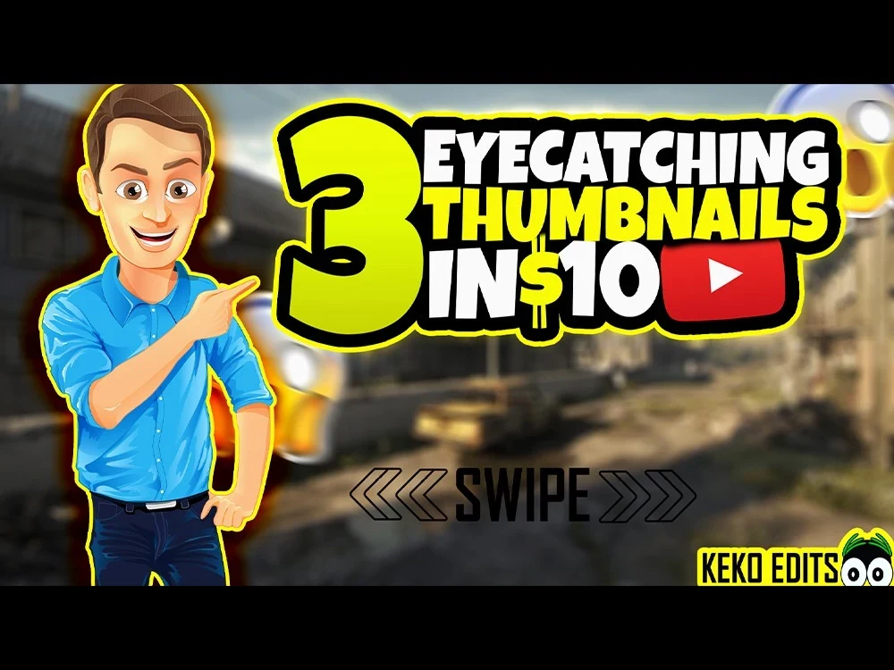 3 eye-catchy thumbnails for your youtube channel | Upwork