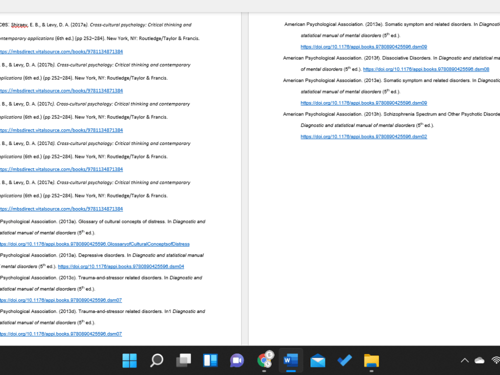 A flawlessly formatted APA 7 citation reference list | Upwork