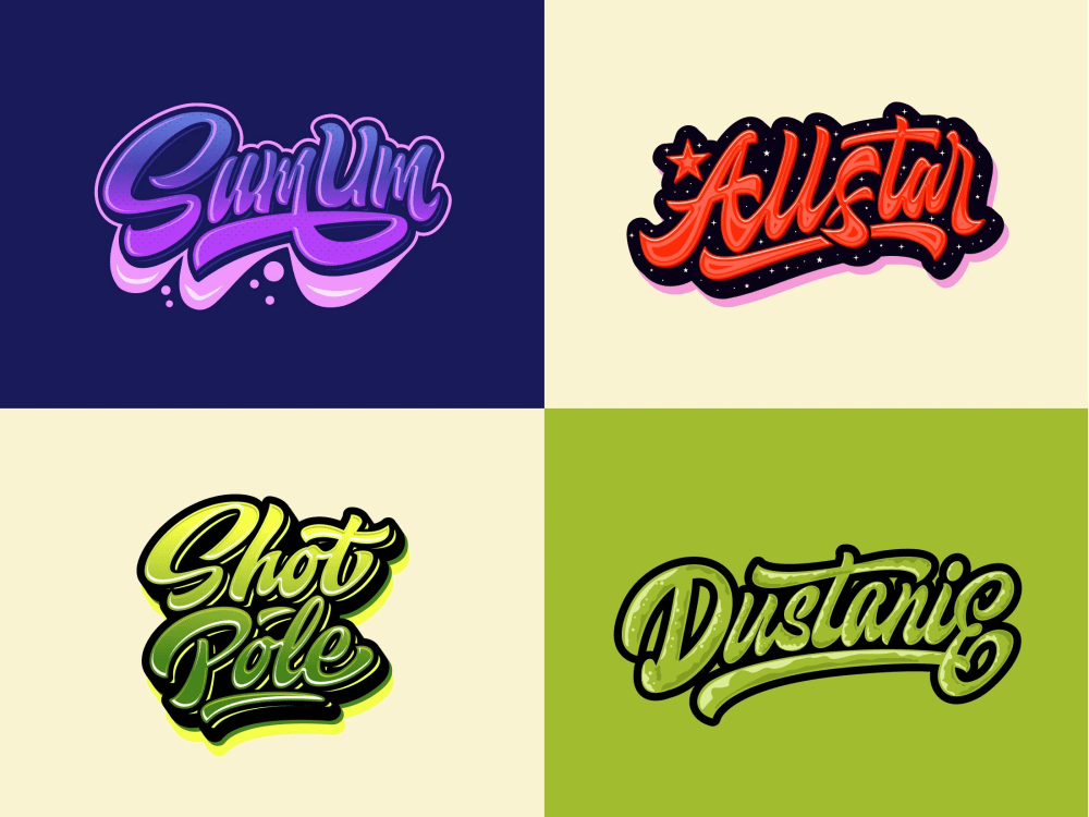 Custom hand lettering graffiti signature logo | Upwork