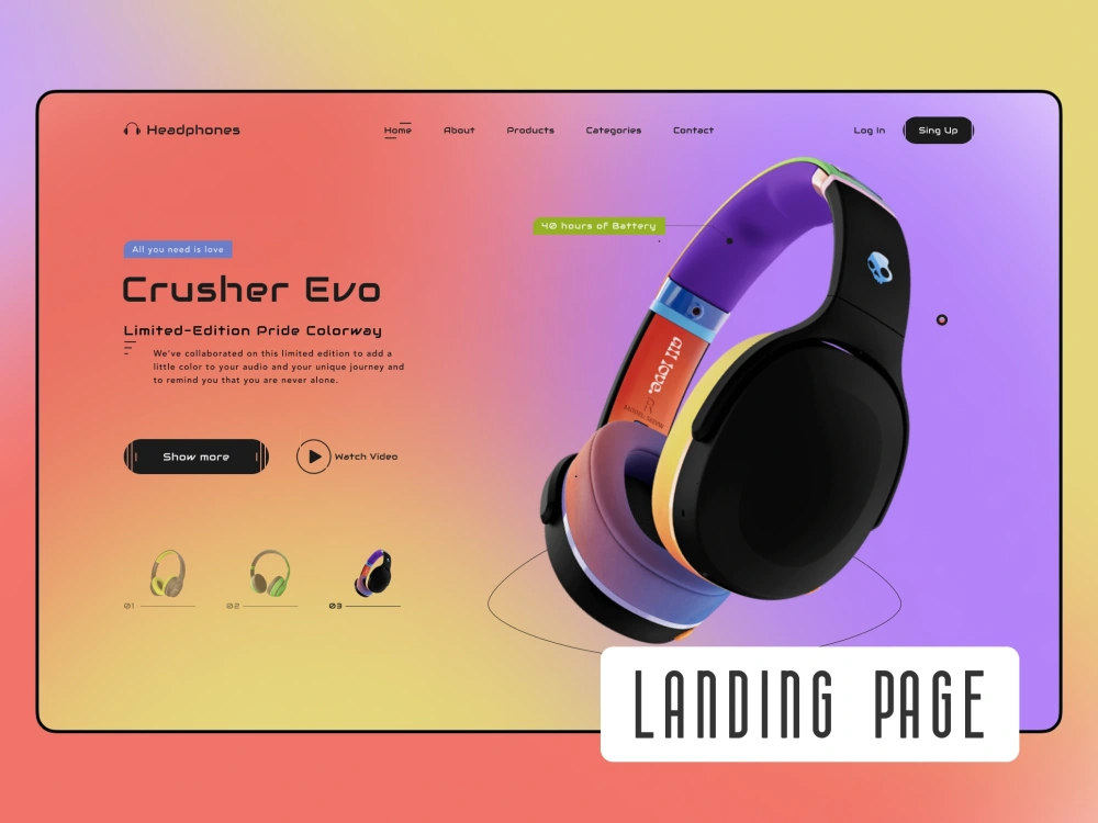 A one-page website or landing page UI design in Figma | Upwork