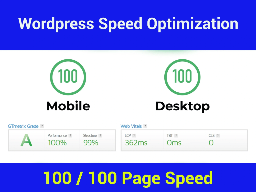 Speed up wordpress, woocommerce for google pagespeed insight,gtmetrix | Upwork
