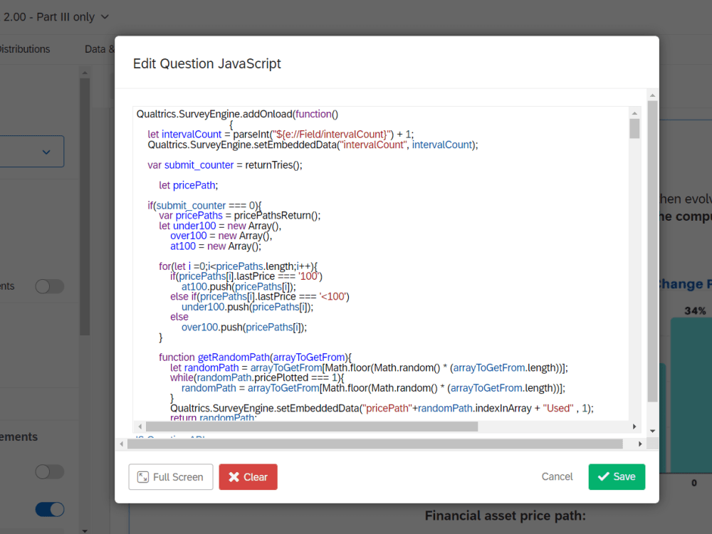 A custom coded Qualtrics' survey, with JavaScript | Upwork