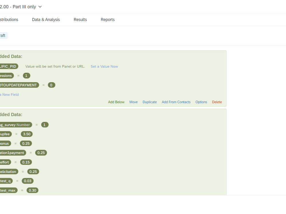 A custom coded Qualtrics' survey, with JavaScript | Upwork