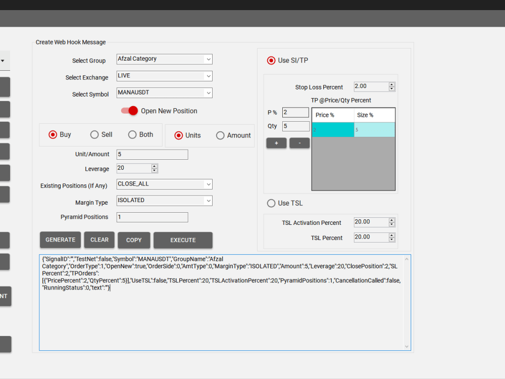 A Trading View signal Bot which uses webhook | Upwork