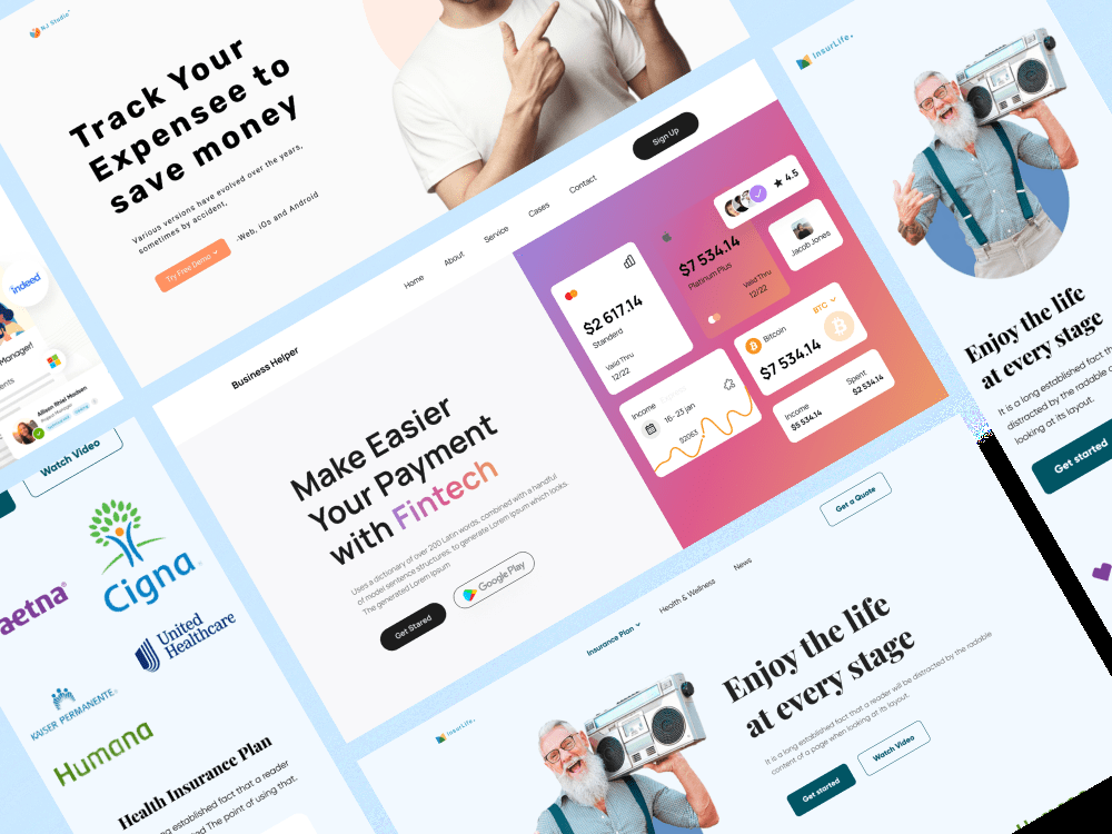 UI UX Design/Responsive UI UX Design For Website/Landing Page UI UX ...