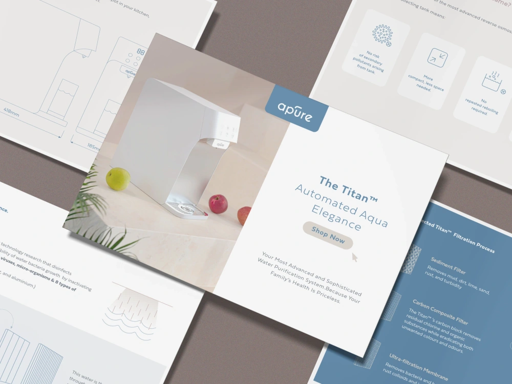 A minimalistic and clean brochure design. | Upwork
