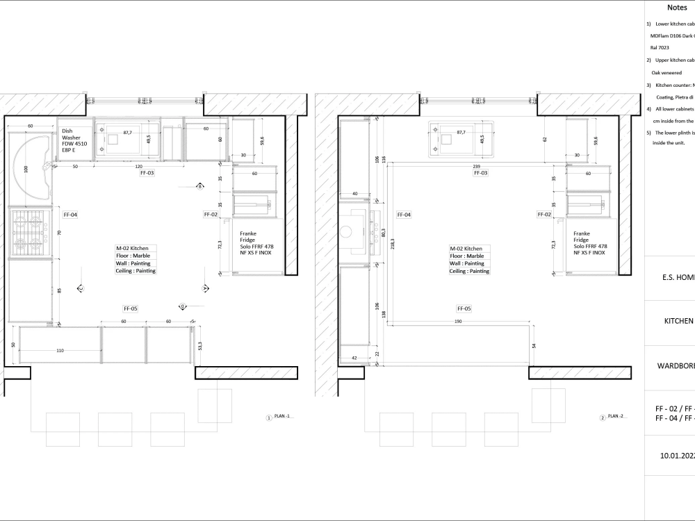A detailed furniture manufacturing drawings. | Upwork