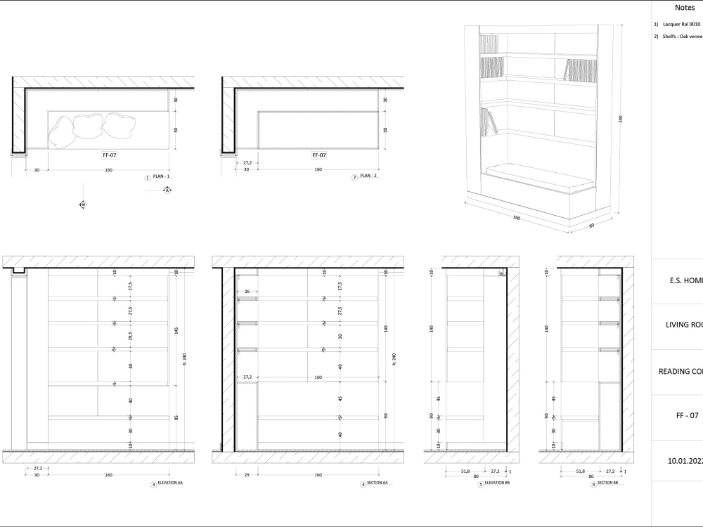 A detailed furniture manufacturing drawings. | Upwork