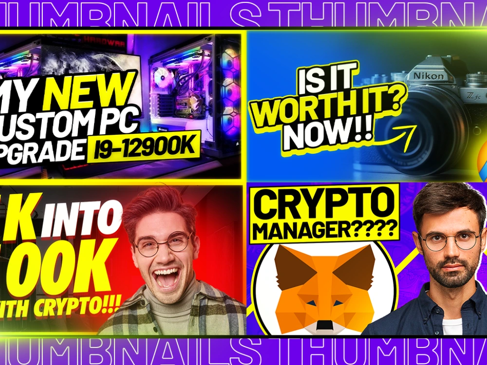 Amazing youtube thumbnail in 1 hour | Upwork
