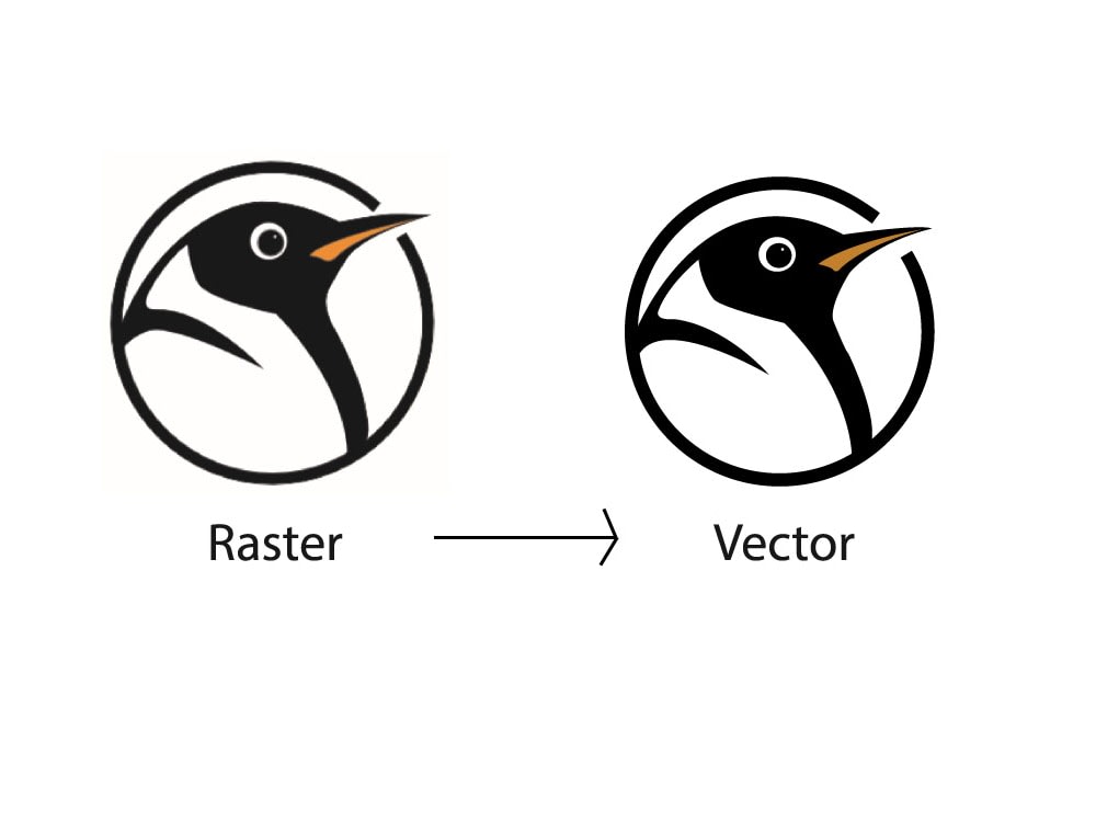 High resolution logo vector, eye catching vector tracking | Upwork