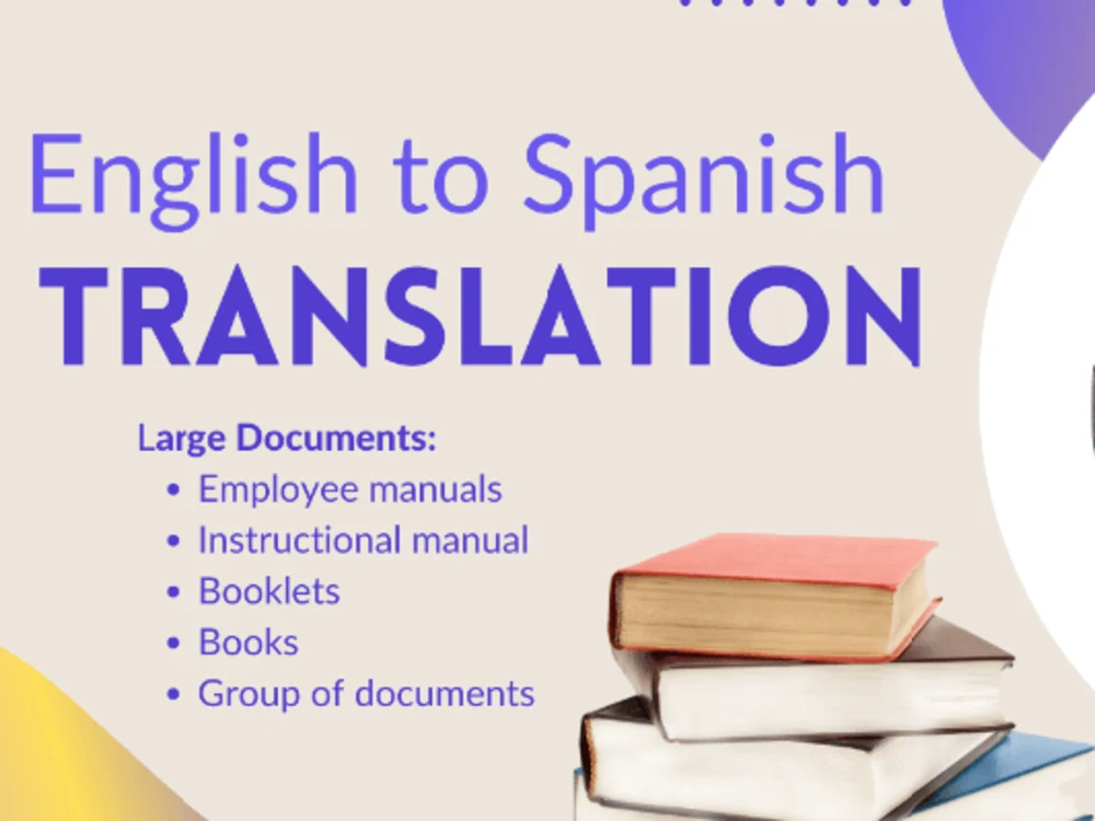 Large documents translate from English to Spanish (10k words and more ...