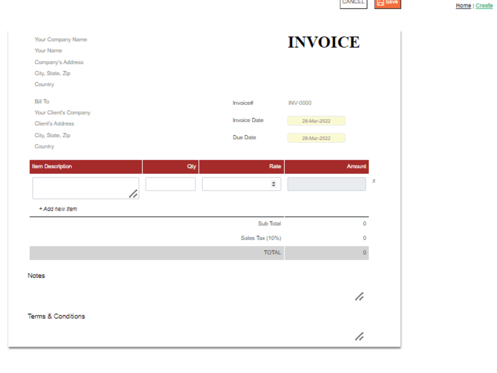 A Electronic Invoice page designed for your business | Upwork