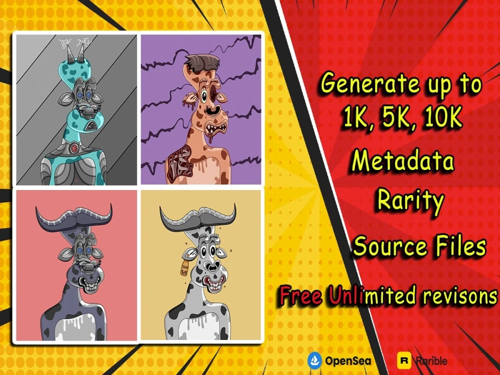 An unique 10k nft collection from an nft artist | Upwork