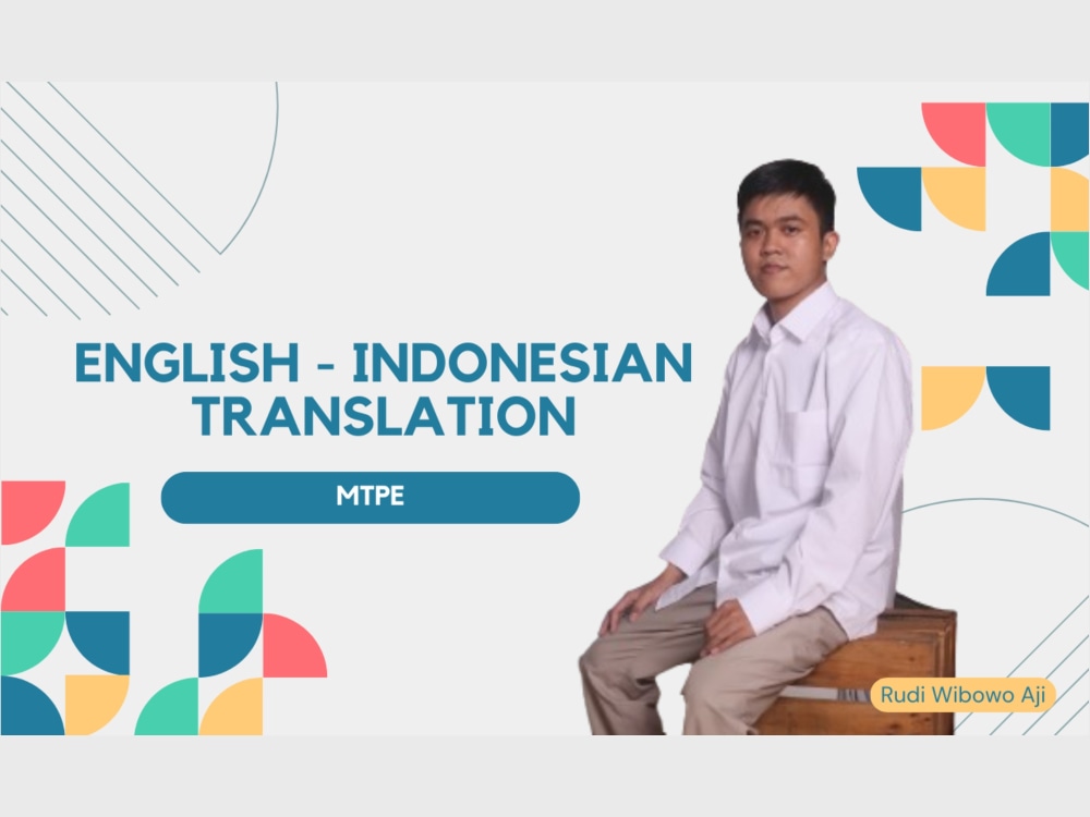 A native professional English to Indonesian MTPE translation | Upwork