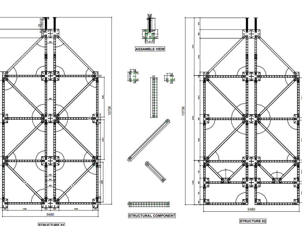 Scaffold design and its blueprint. | Upwork