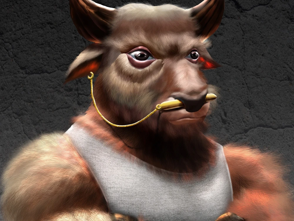 A realistic/semi-realistic NFT Base Character with corresponding traits ...