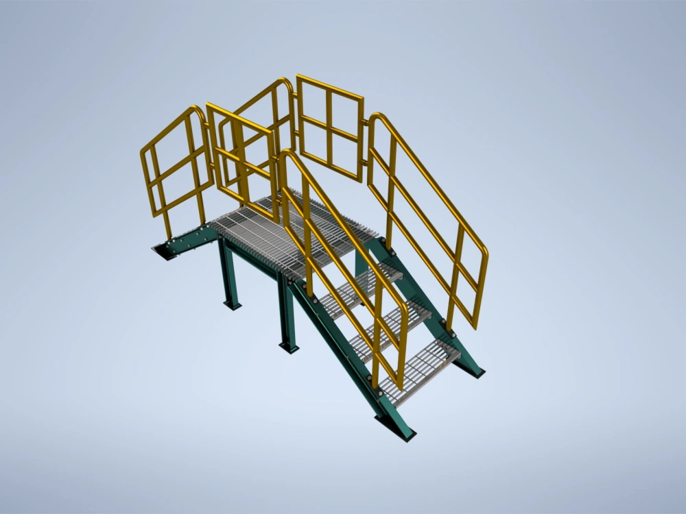 Design industrial machine, Metal Work Platform with Autodesk Inventor ...