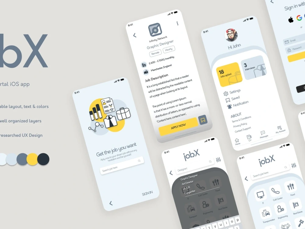 An effective UI/UX Mobile App Design | Upwork