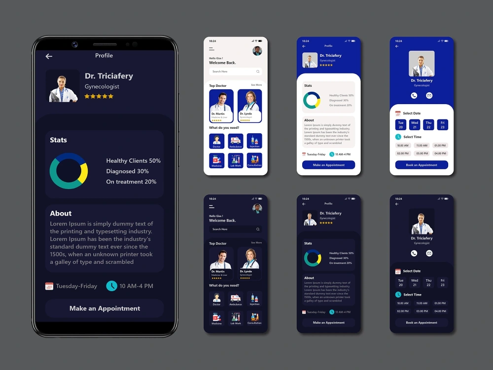 A modern, professional, premium, and creative mobile app UI design | Upwork