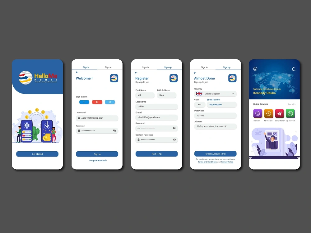 A modern, professional, premium, and creative mobile app UI design | Upwork