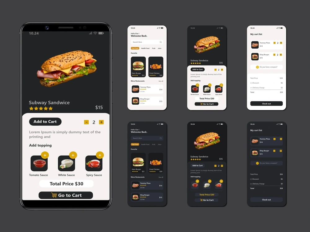 A modern, professional, premium, and creative mobile app UI design | Upwork