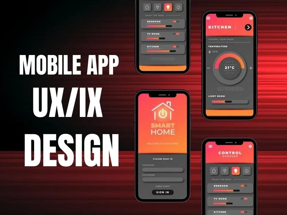 Modern mobile app design, mobile app ui design, mobile app screens ...