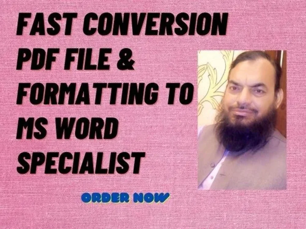 Fast Conversion PDF file and Formatting to MS Word Specialist | Upwork