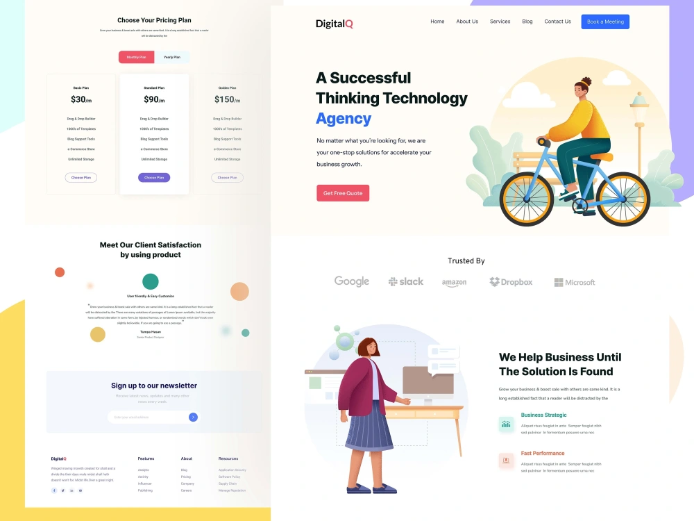 I will do clean web UI, landing page, website UI UX design in figma ...
