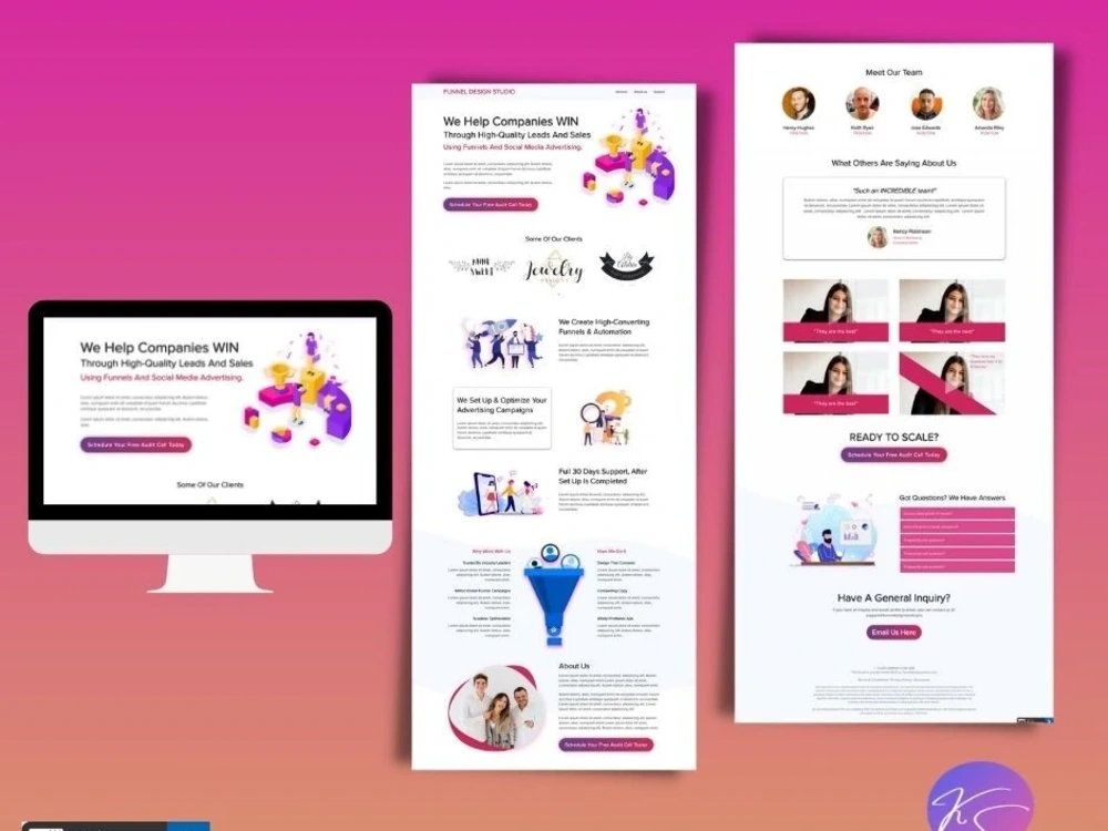A premium-designed and conversion focused landing page. | Upwork