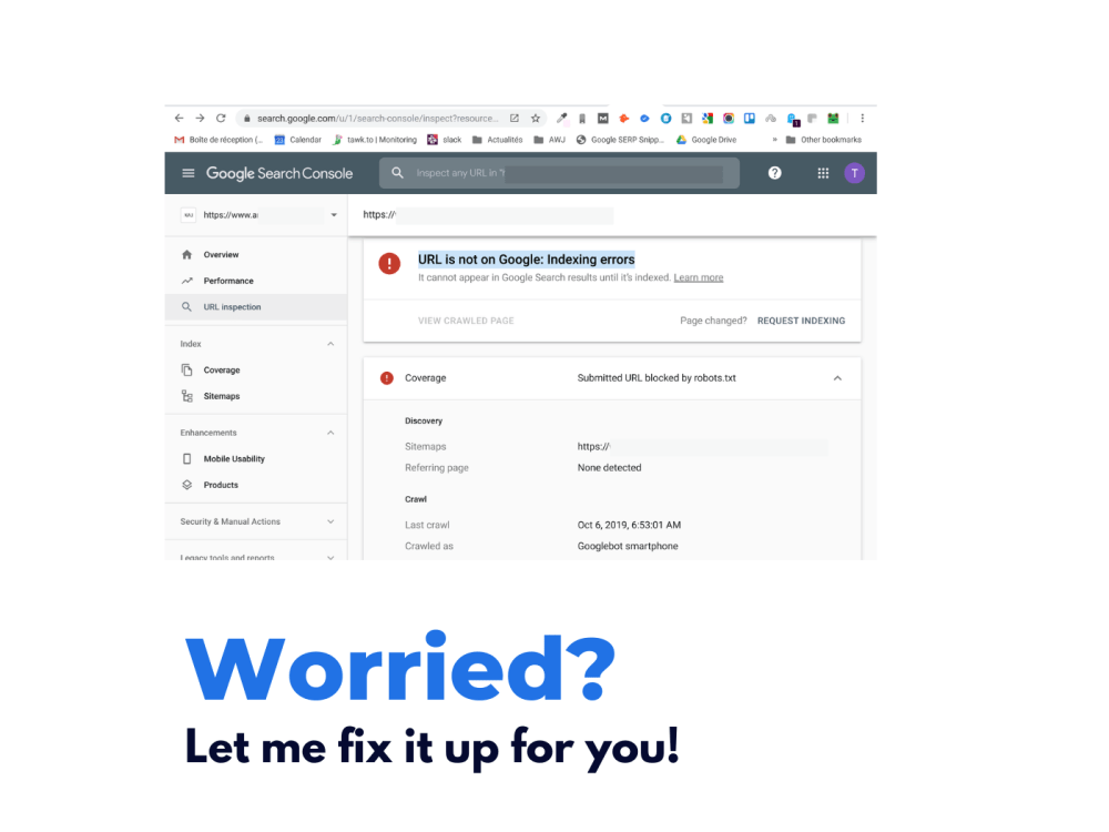 Indexing your website by fixing errors of robots.txt and sitemap XML. | Upwork