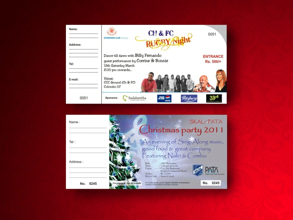 A fantastic Ticket book Design for your promotion | Upwork