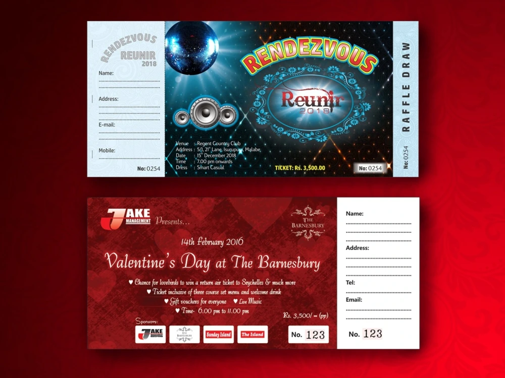 A fantastic Ticket book Design for your promotion | Upwork