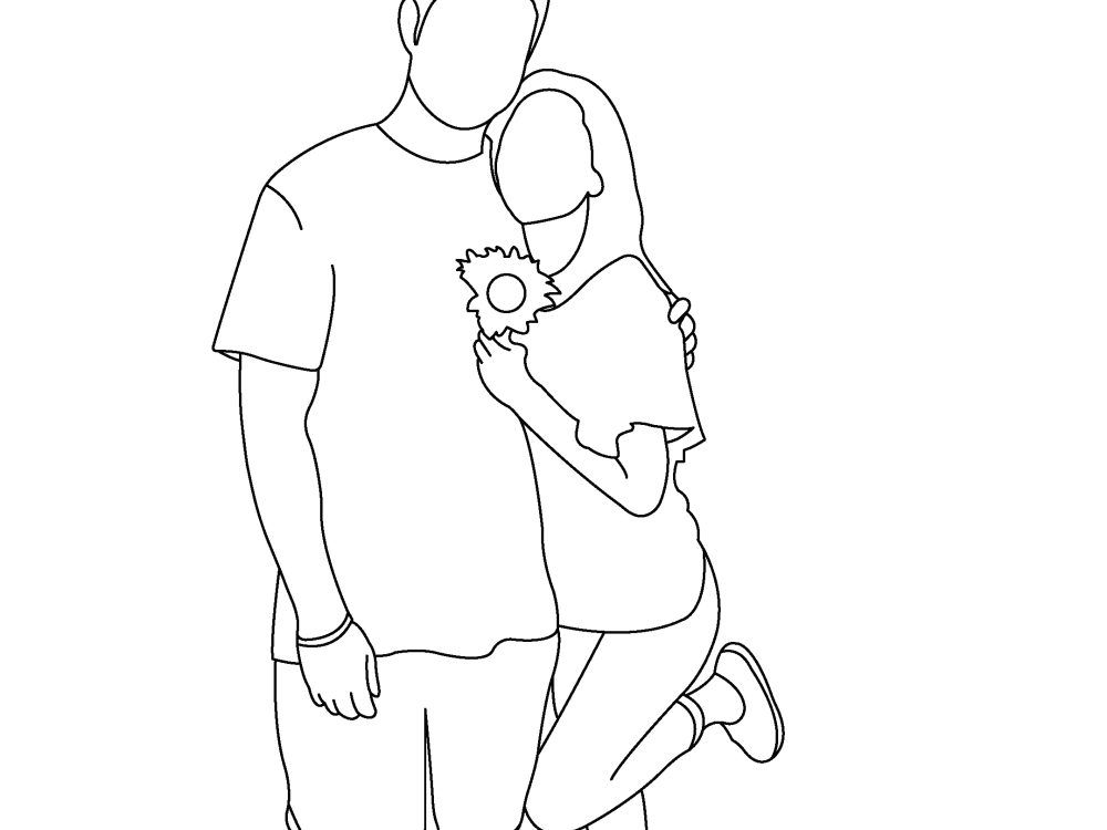 An outline line art picture from your image | Upwork