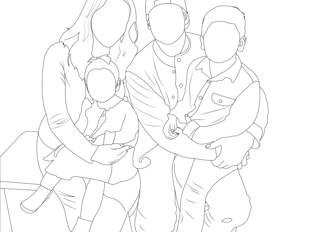 An outline line art picture from your image | Upwork