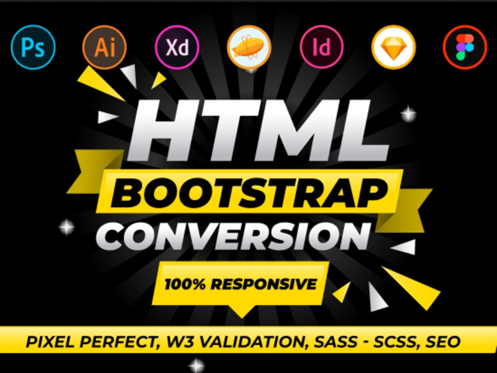 Psd To Wordpress Figma Sketch Adobe Xd To Html Css Bootstrap Upwork