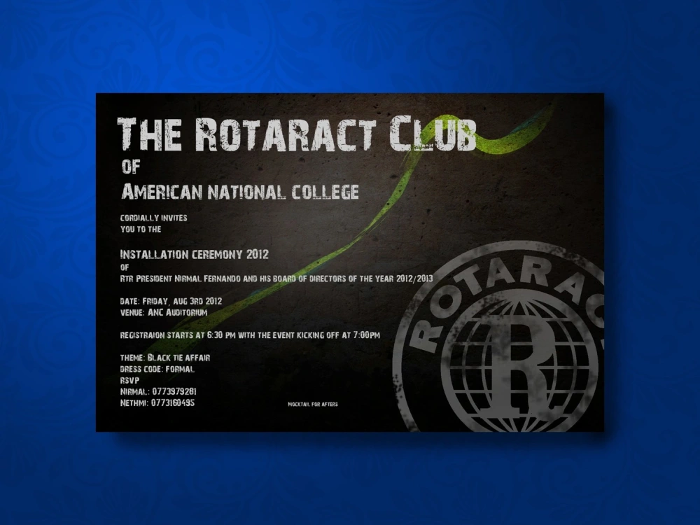 An attactive and unique Invitation card design. | Upwork