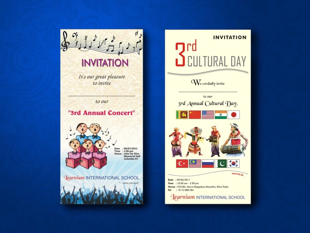 An attactive and unique Invitation card design. | Upwork