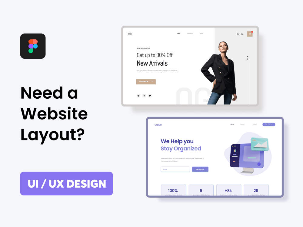 Creative Website UI Design or Landing Page UI Design | Upwork