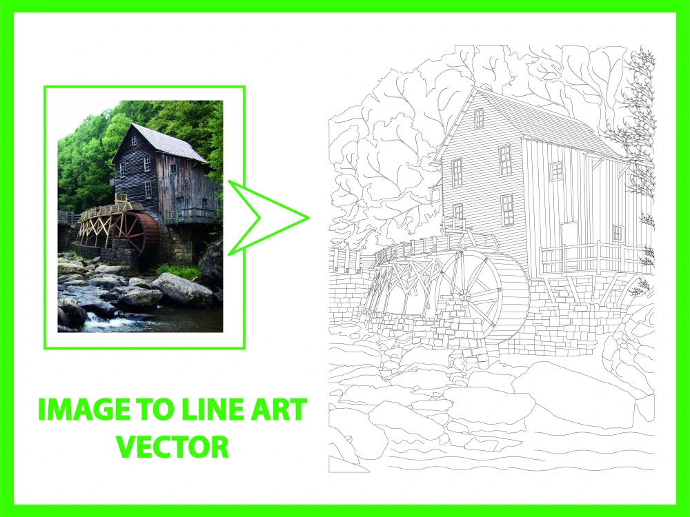 A professional way of line drawing vector illustration | Upwork